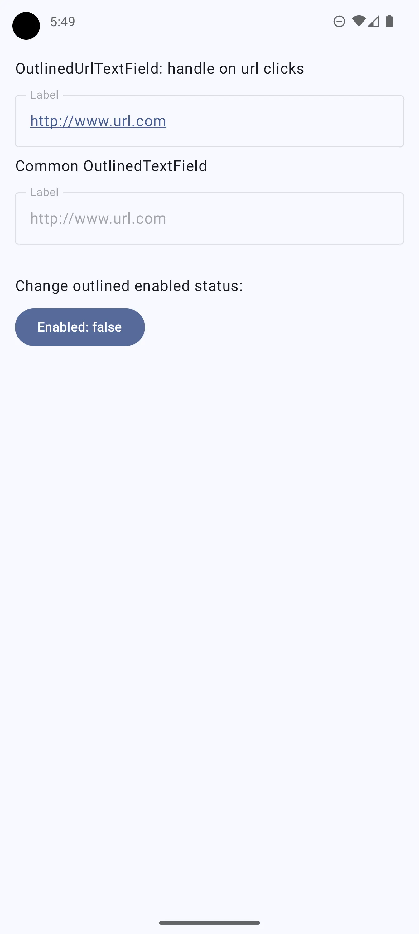 OutlinedUrlTextField in Jetpack Compose - droidcon