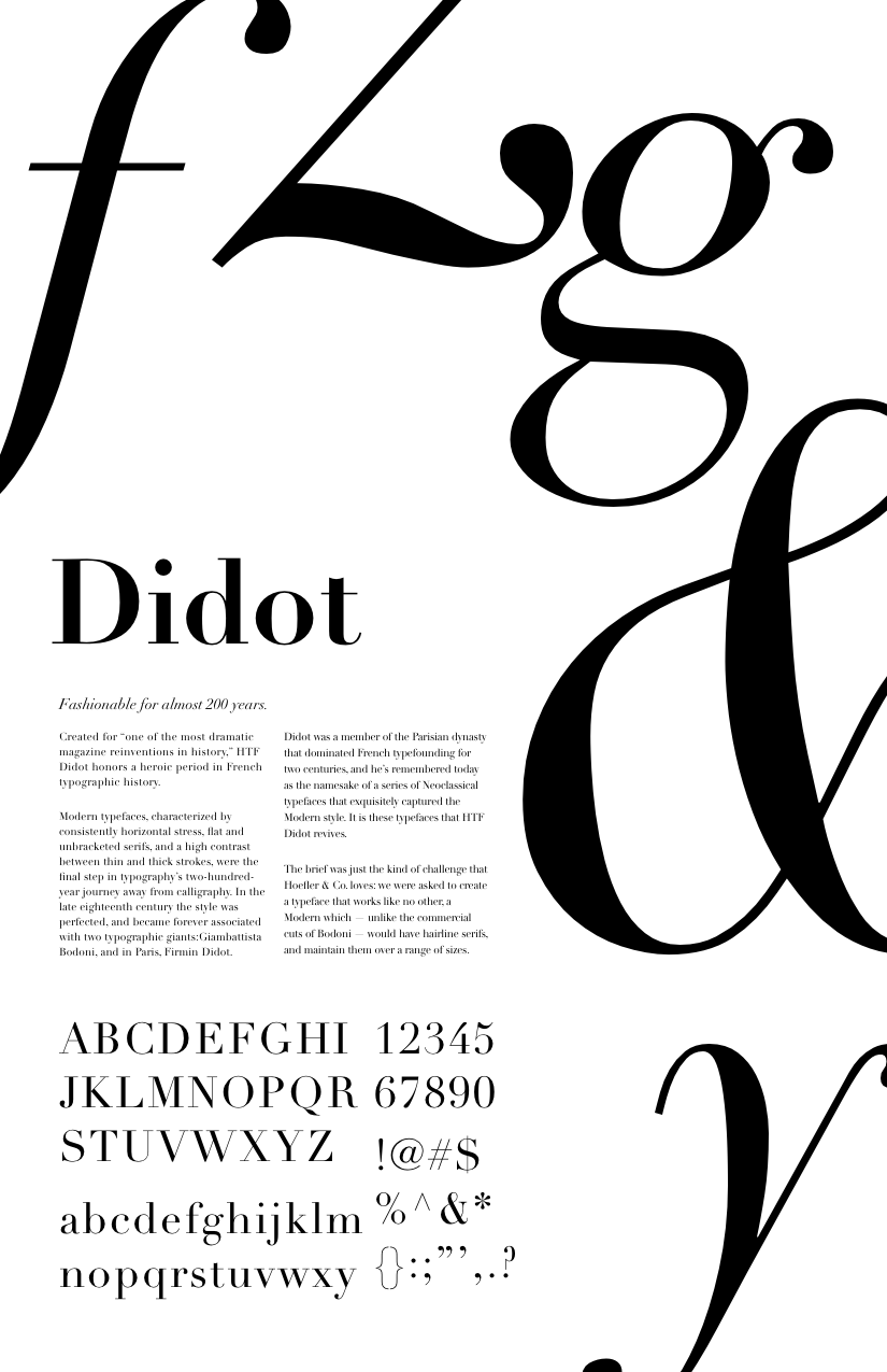 Didot Font History