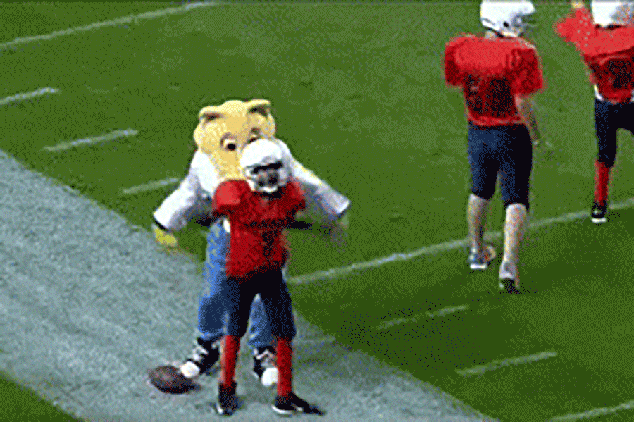 Bulldog Football Mascot Gif