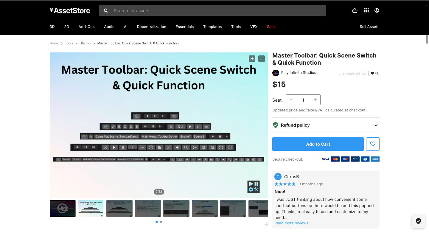 Unity Asset Store Importer Unitylist