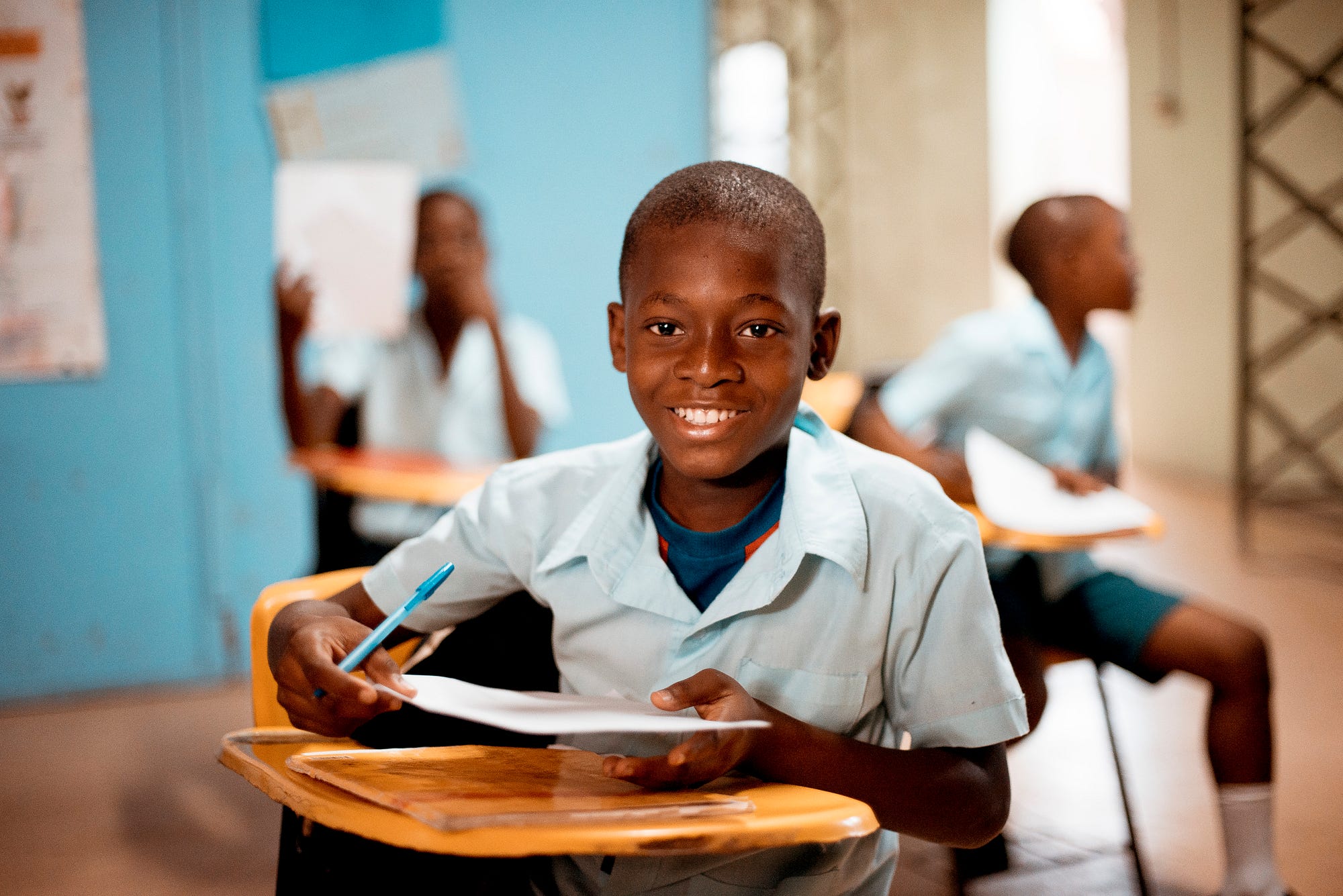 Black Children In Classroom