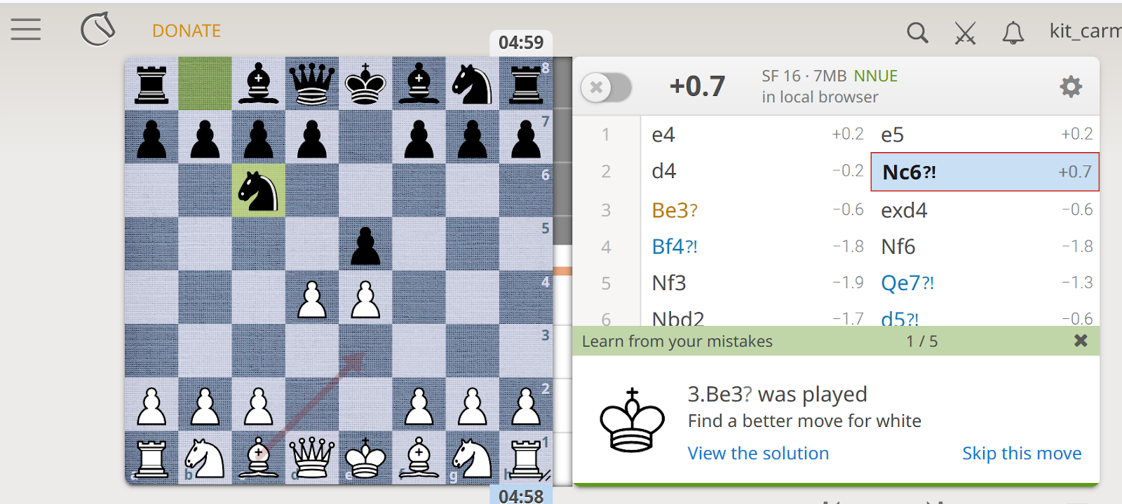 Lichess Puzzles Lichess Puzzles: 1869 1891 (5/9)