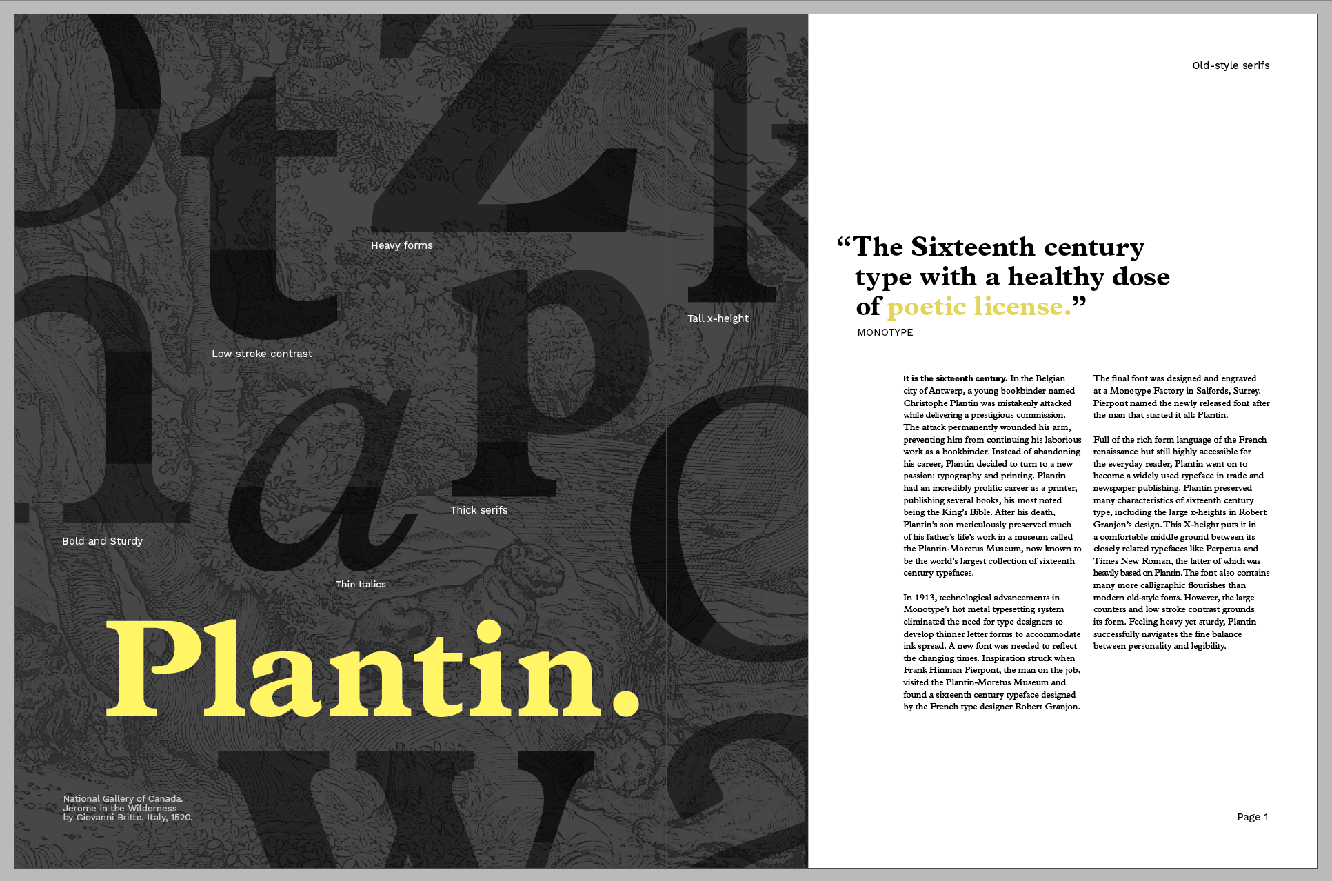 Plantin Font Alternative
