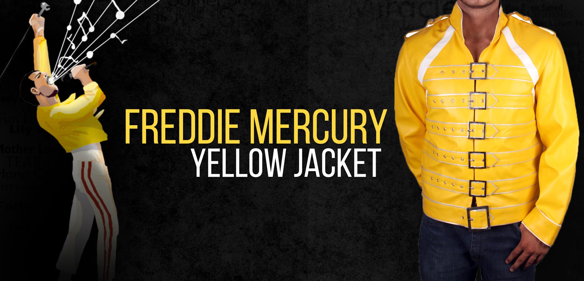 Freddie Mercury Yellow Jacket Freddie Mercury Yellow Jacket Wembley