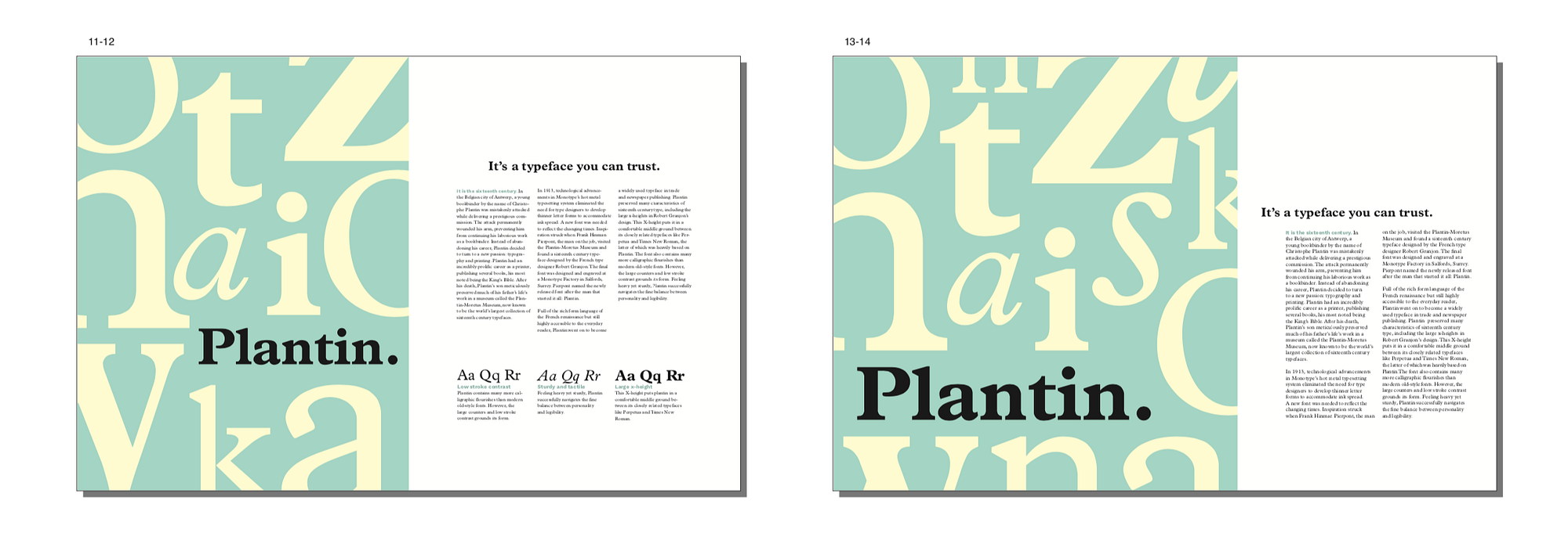 Plantin Font Alternative