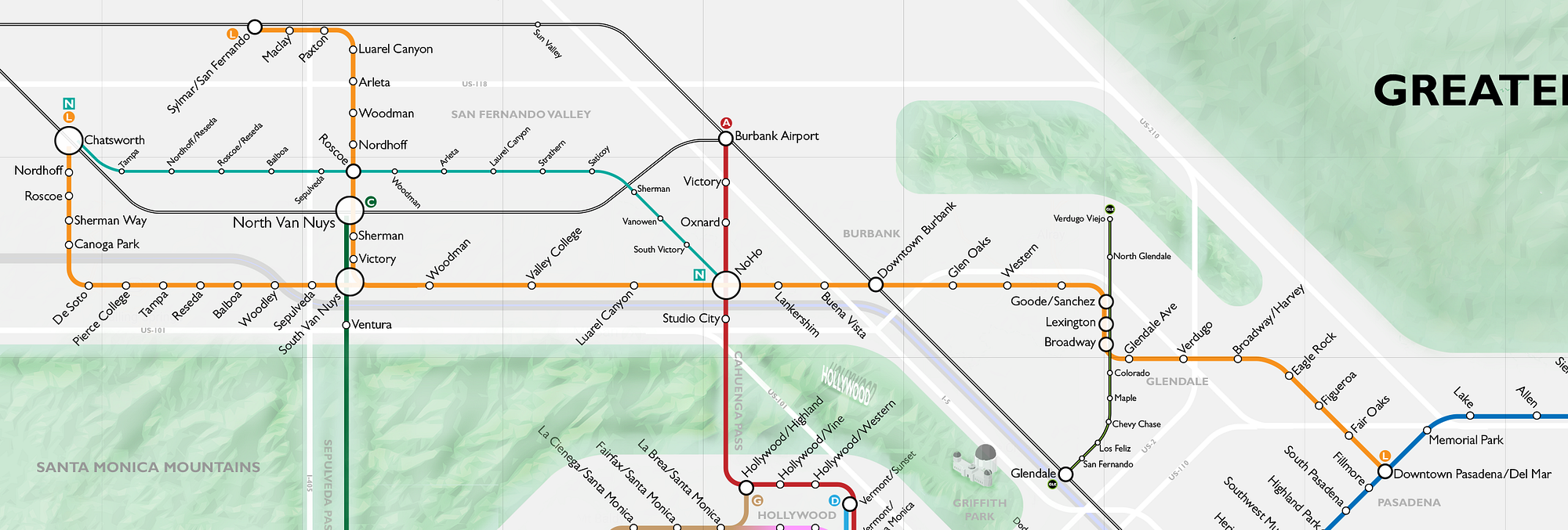 Downtown Los Angeles Metro Map Book The Westin Bonaventure Hotel And