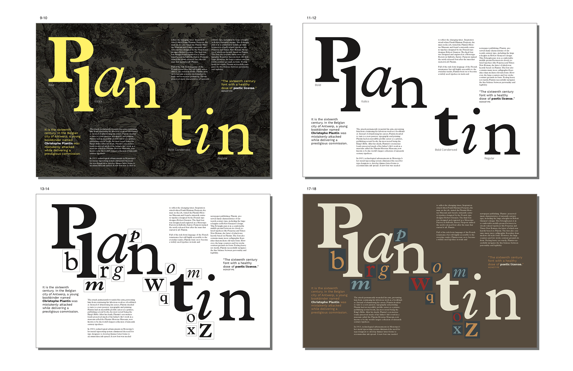 Plantin Font Alternative