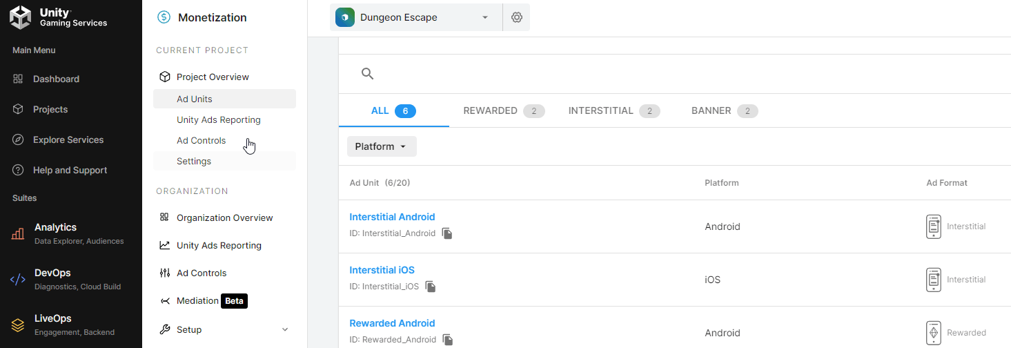 Getting Started With Unity Monetization Unity Learn