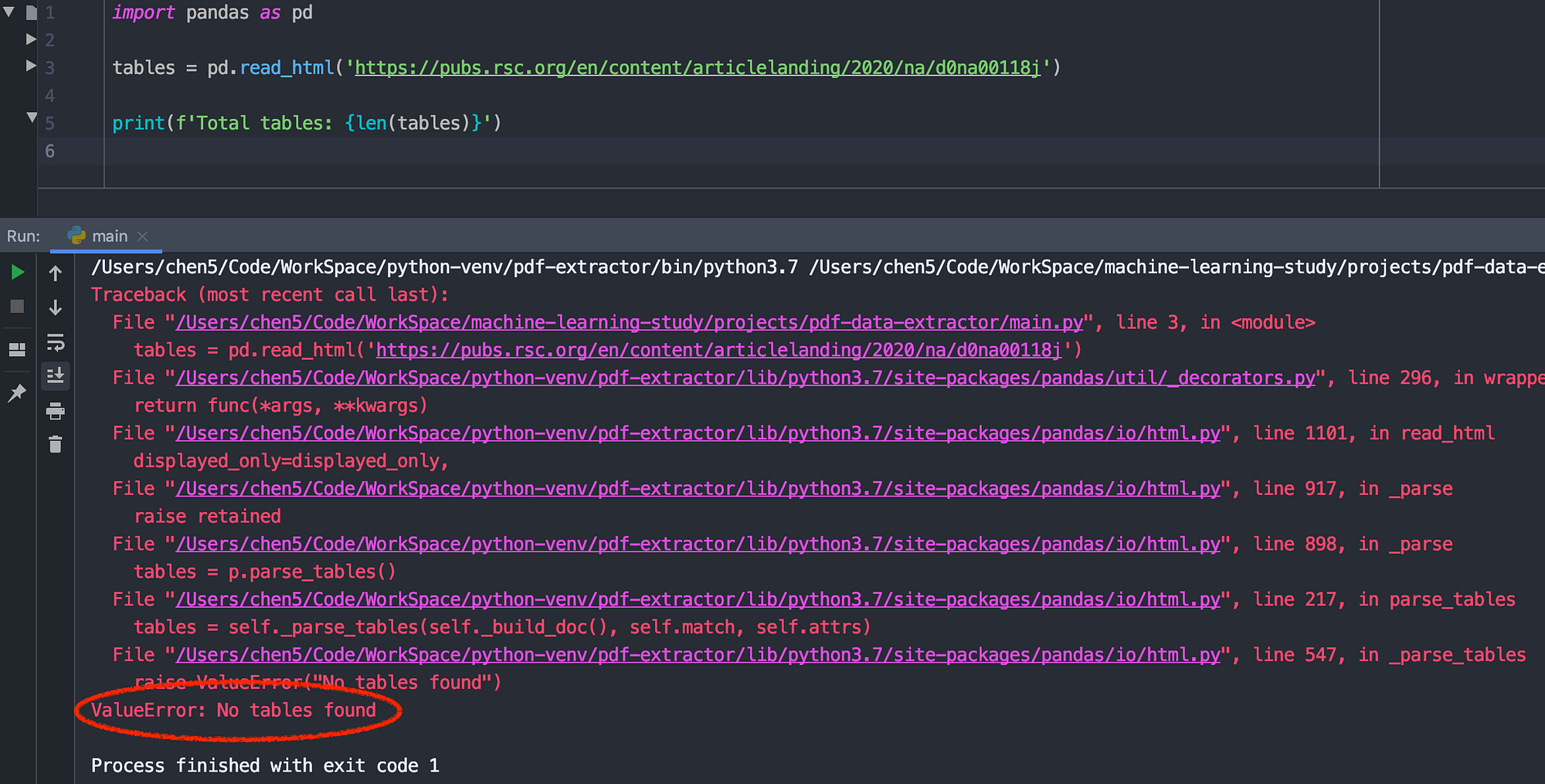 Scraping Tables From A Javascript Webpage Using Selenium Web Scraping