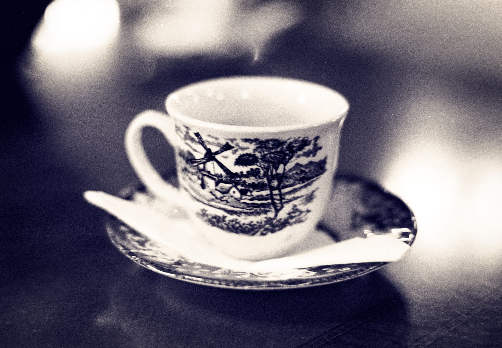 Tea Photography Black And White