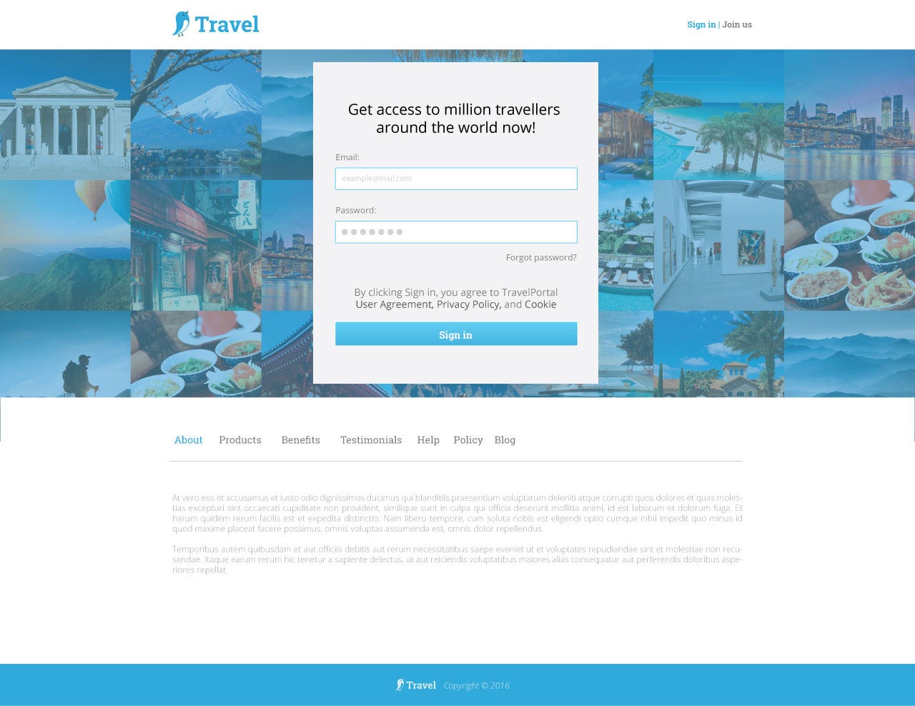 User Friendly Interface Example
