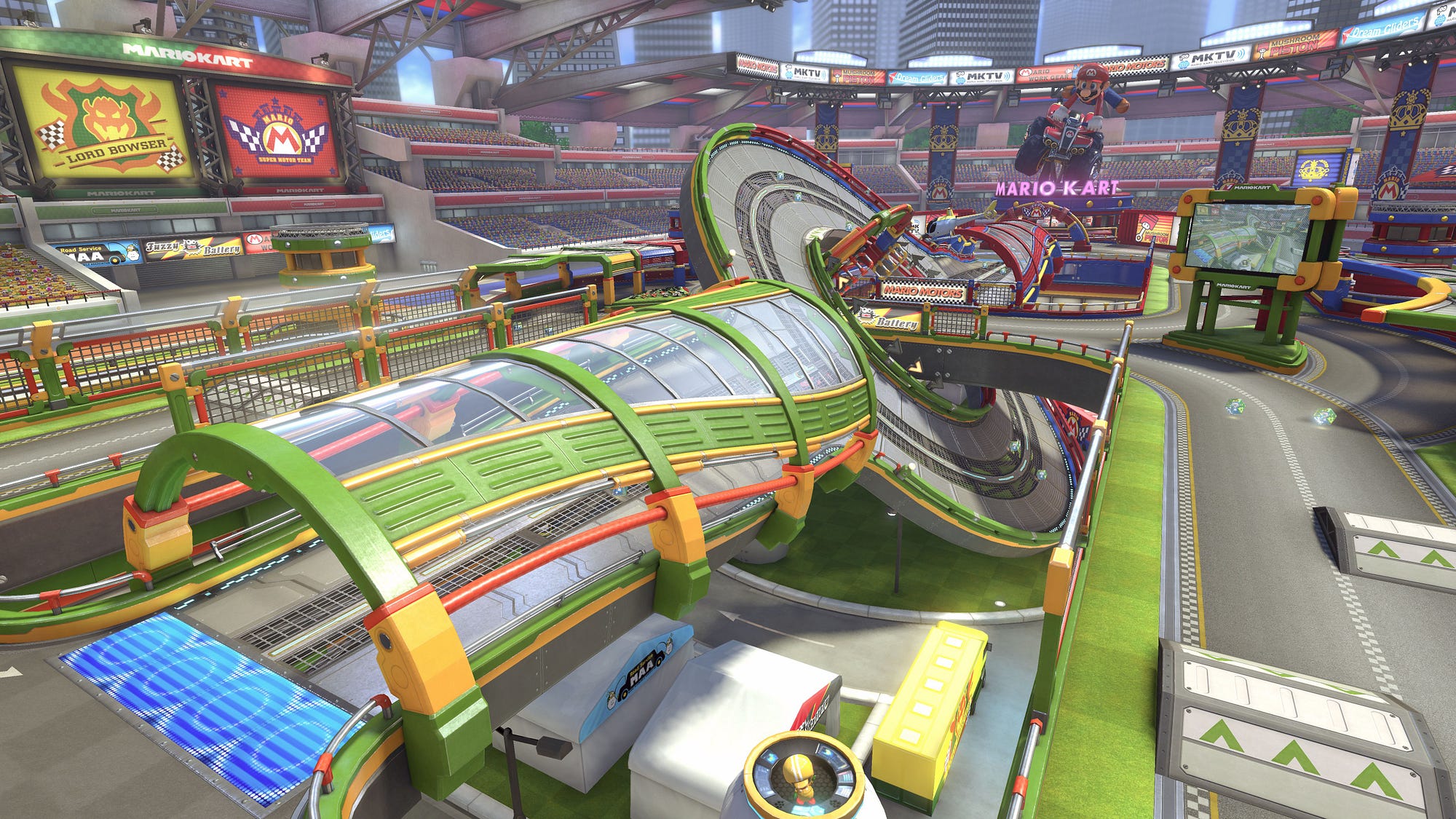 Mario Kart 8 Mario Kart Stadium Map