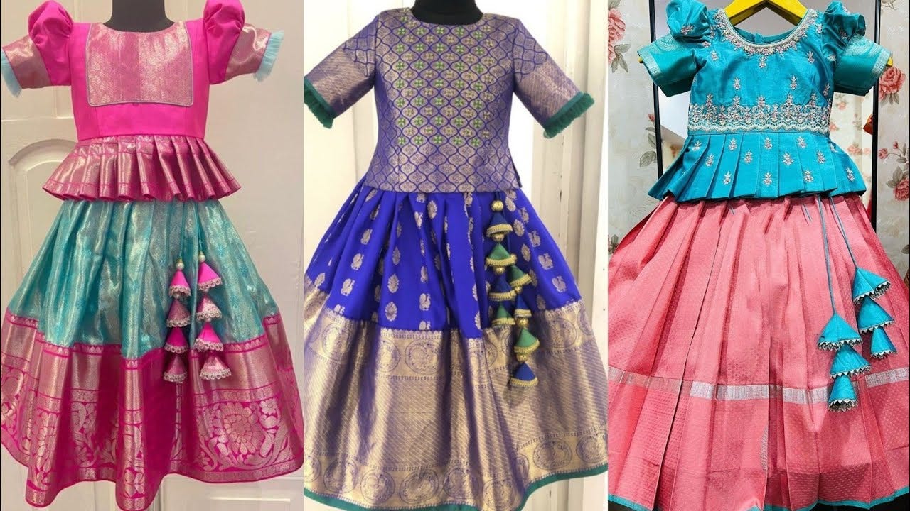 South Indian Traditional Dresses For Kids