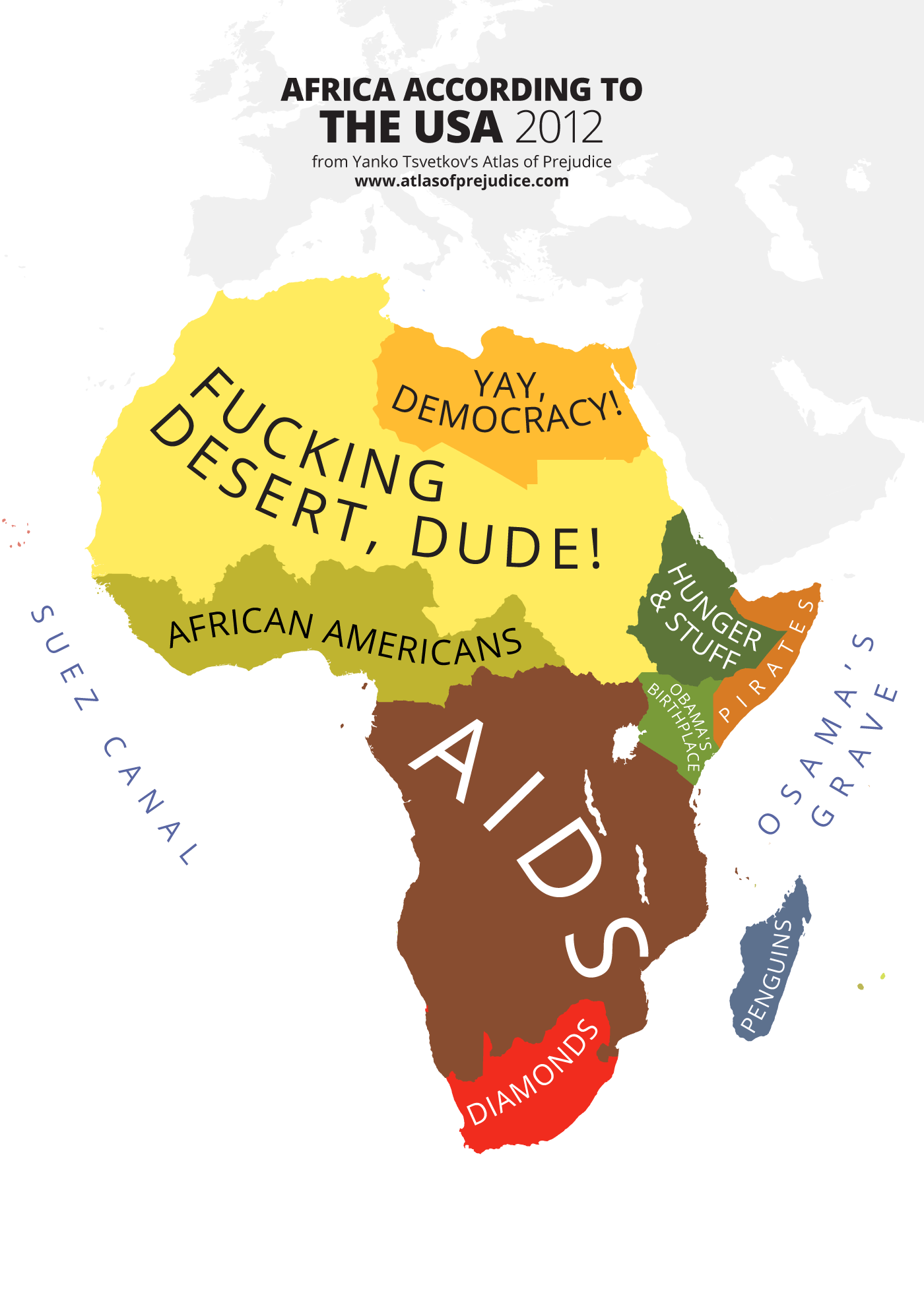 American Stereotypes Map