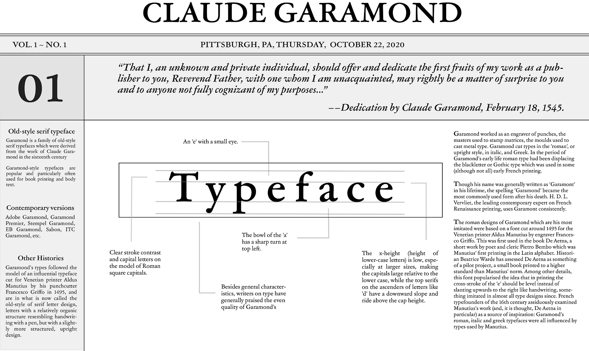 Claude Garamond Work