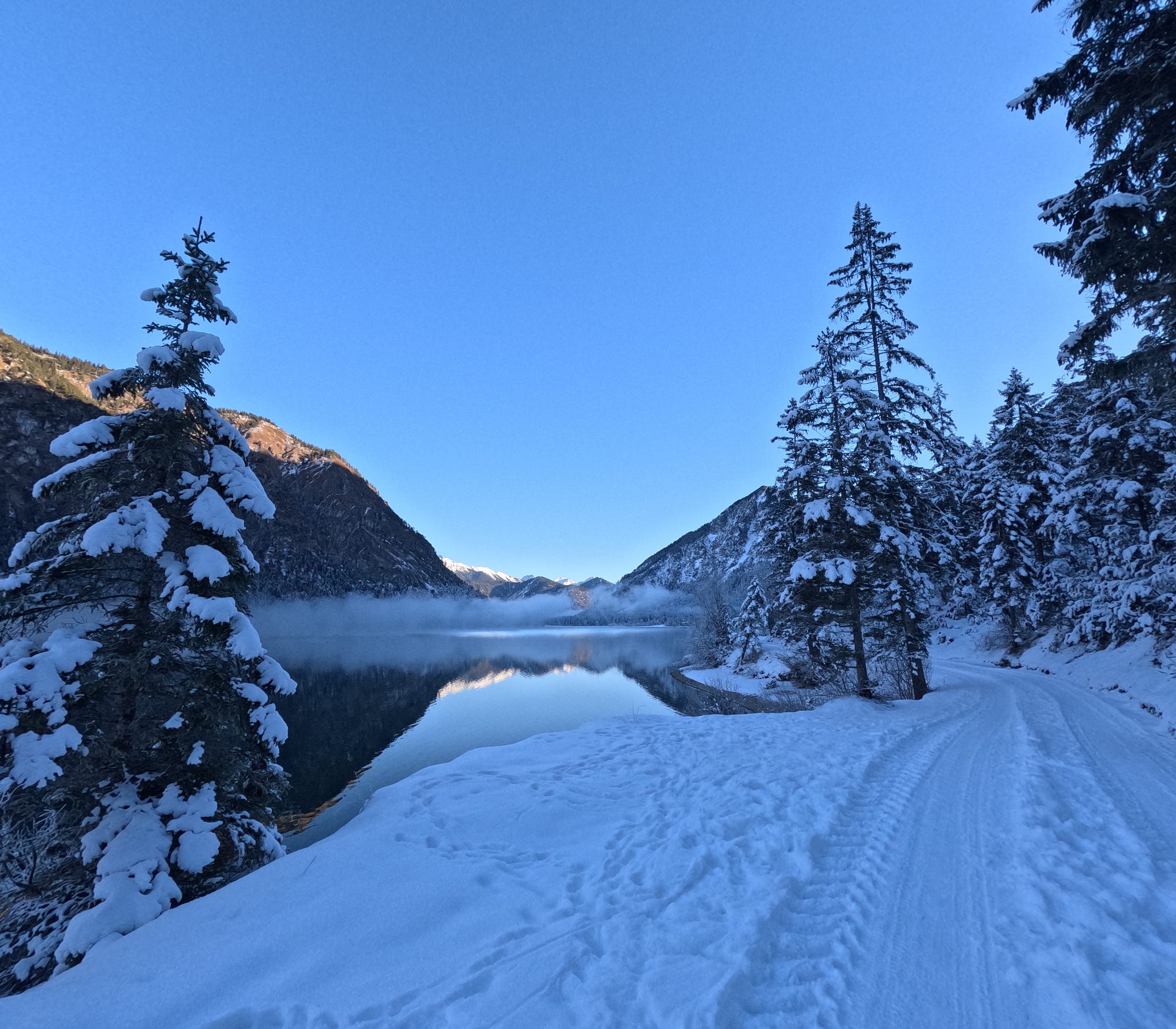 Snow Frozen River