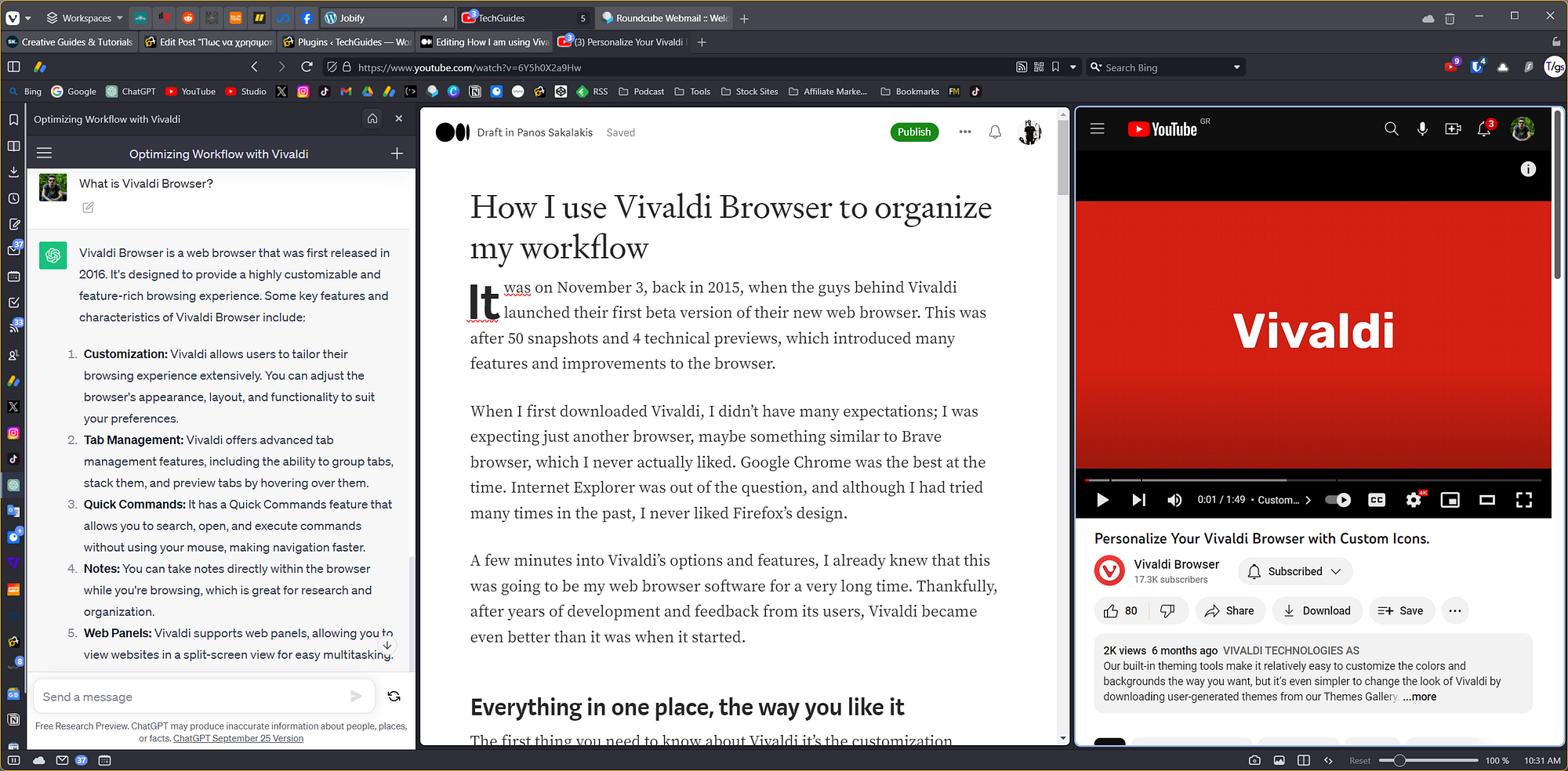 Vivaldi Browser Help Bookmark Manager