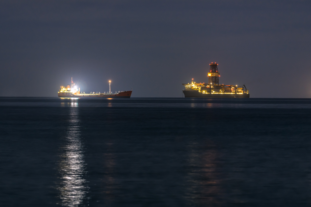 Ships In The Night Lee A. Tregurtha Spent The Night At Belle Isle