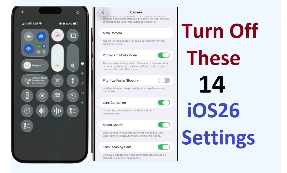 14 iOS 26 Settings You NEED To Turn Off NOW! | The Internet's largest ...