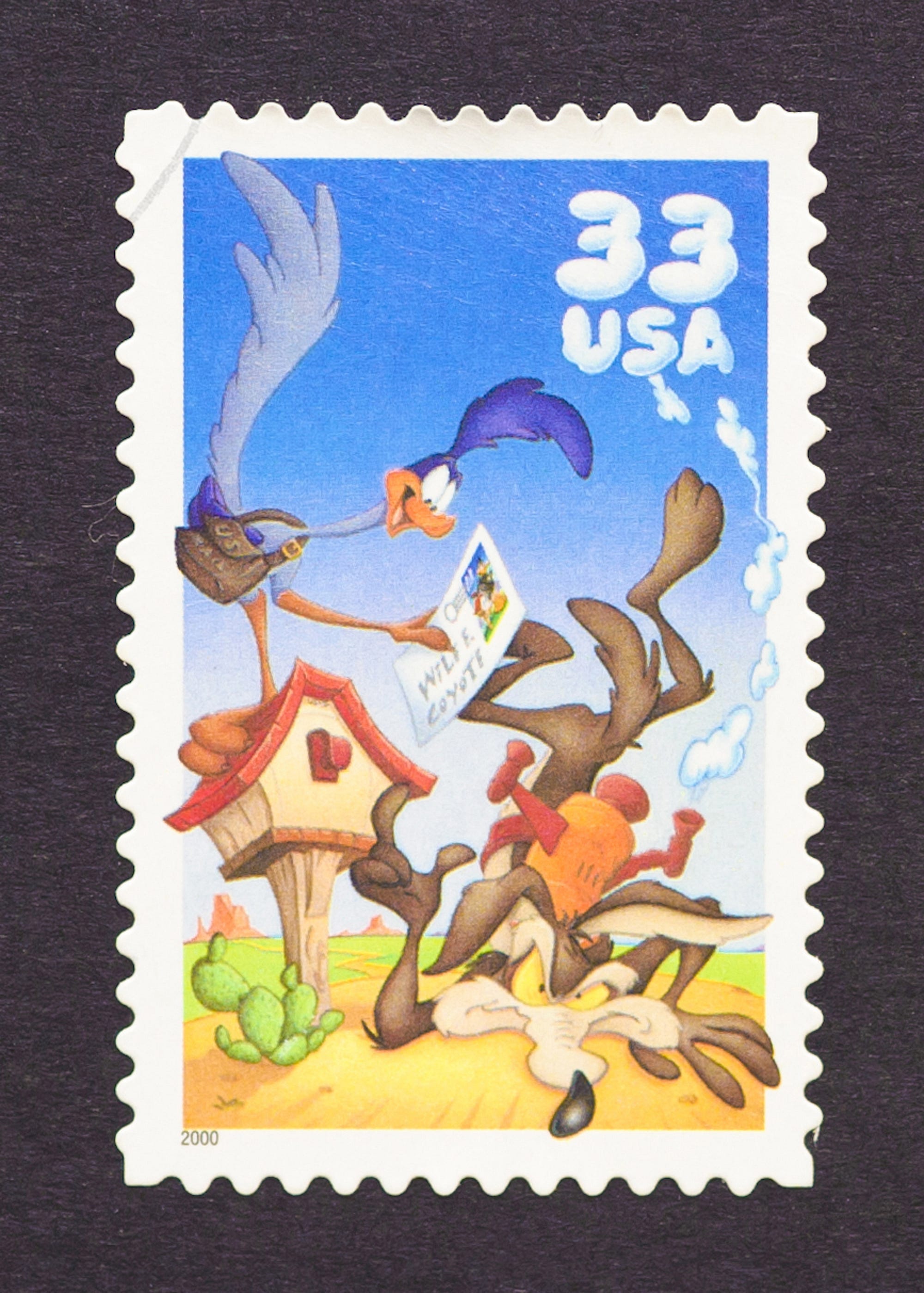 Wile E Coyote Falling Anvil