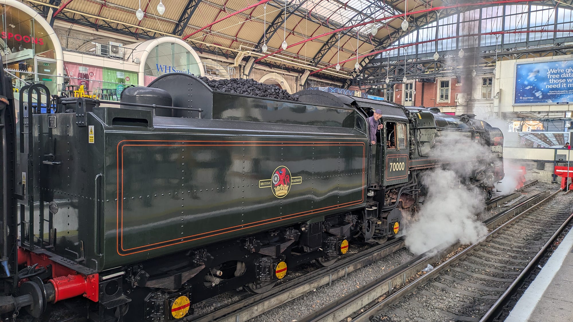 Old Train Coming Into Station Britain's Final Steam Trains The