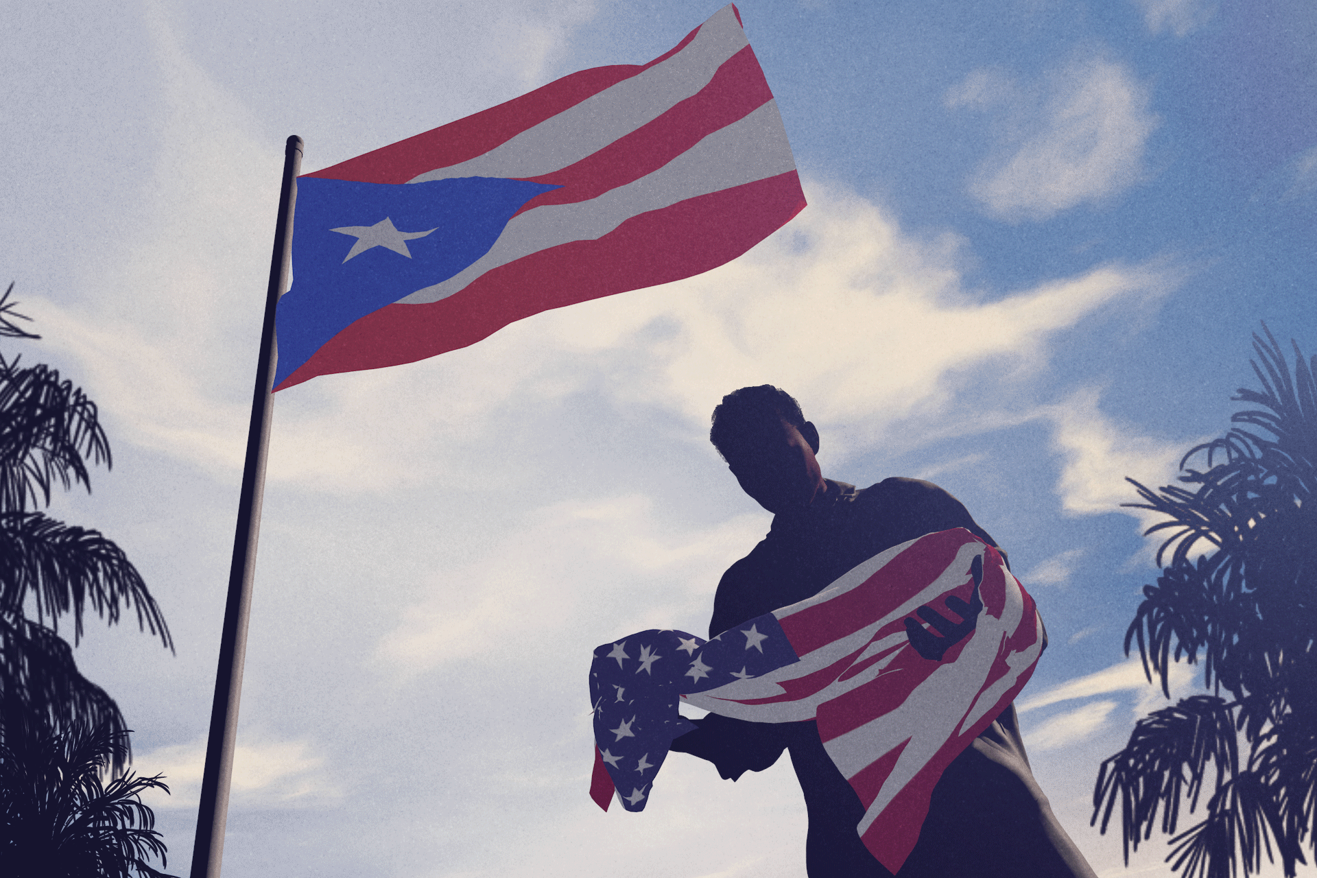 Puerto Rican Flag Waving Gif