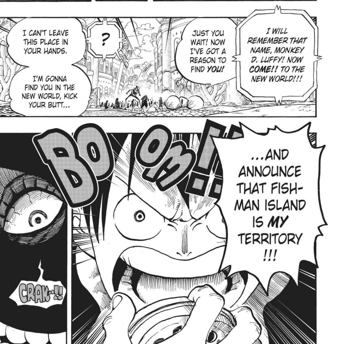 Luffy Drawing New World