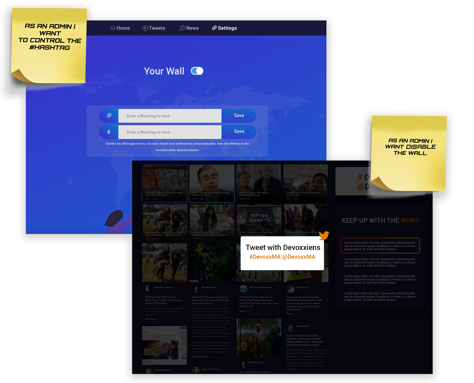 Twitter Page Layout