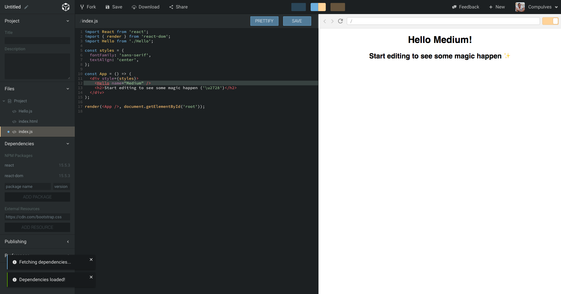 Reactcodeblocks Examples Codesandbox