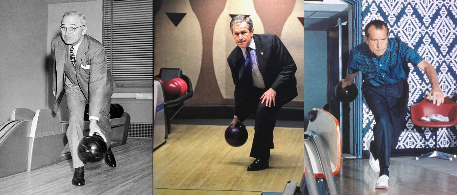 White House Bowling Alley Nixon