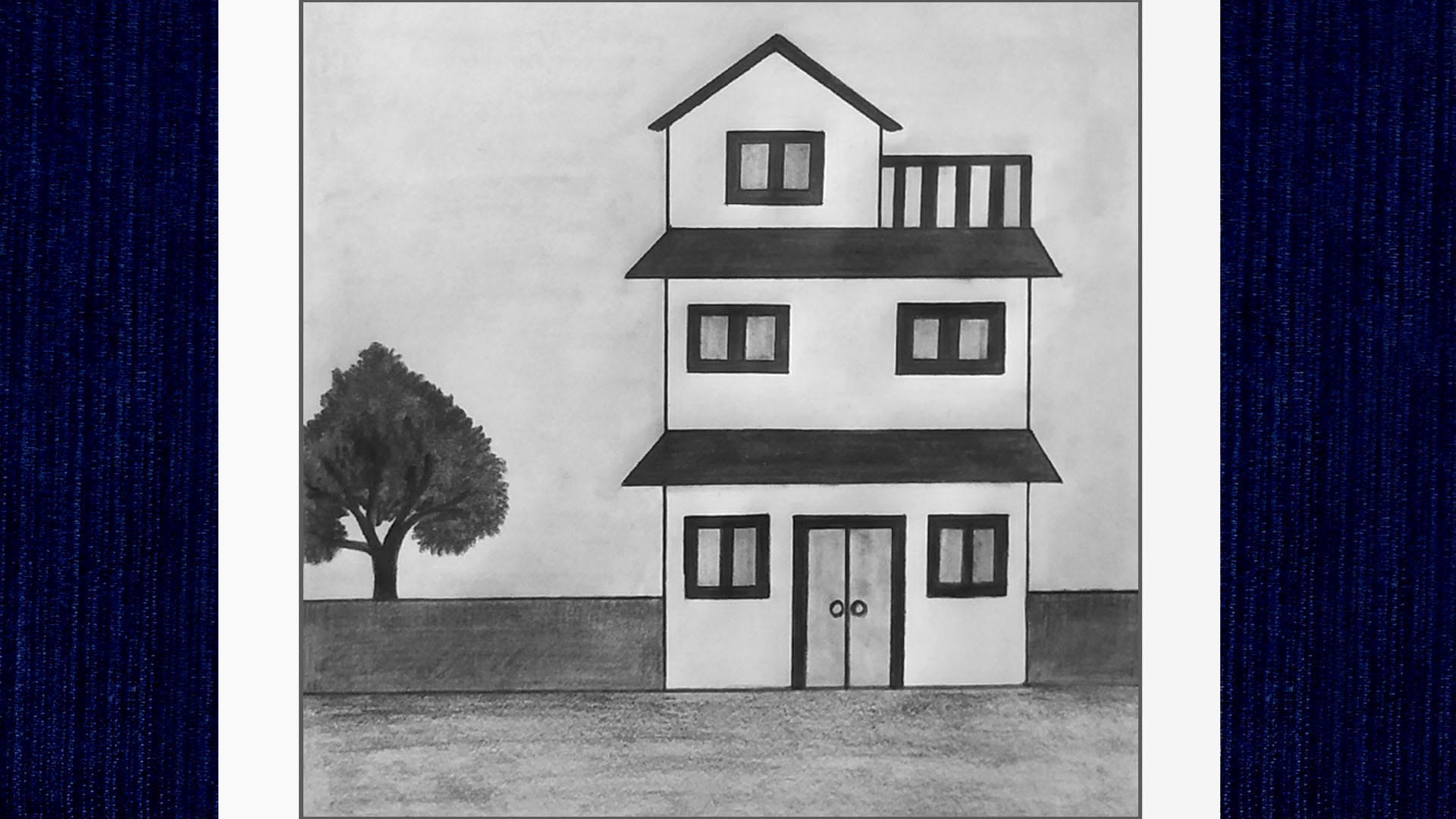 Easy House Drawings In Pencil