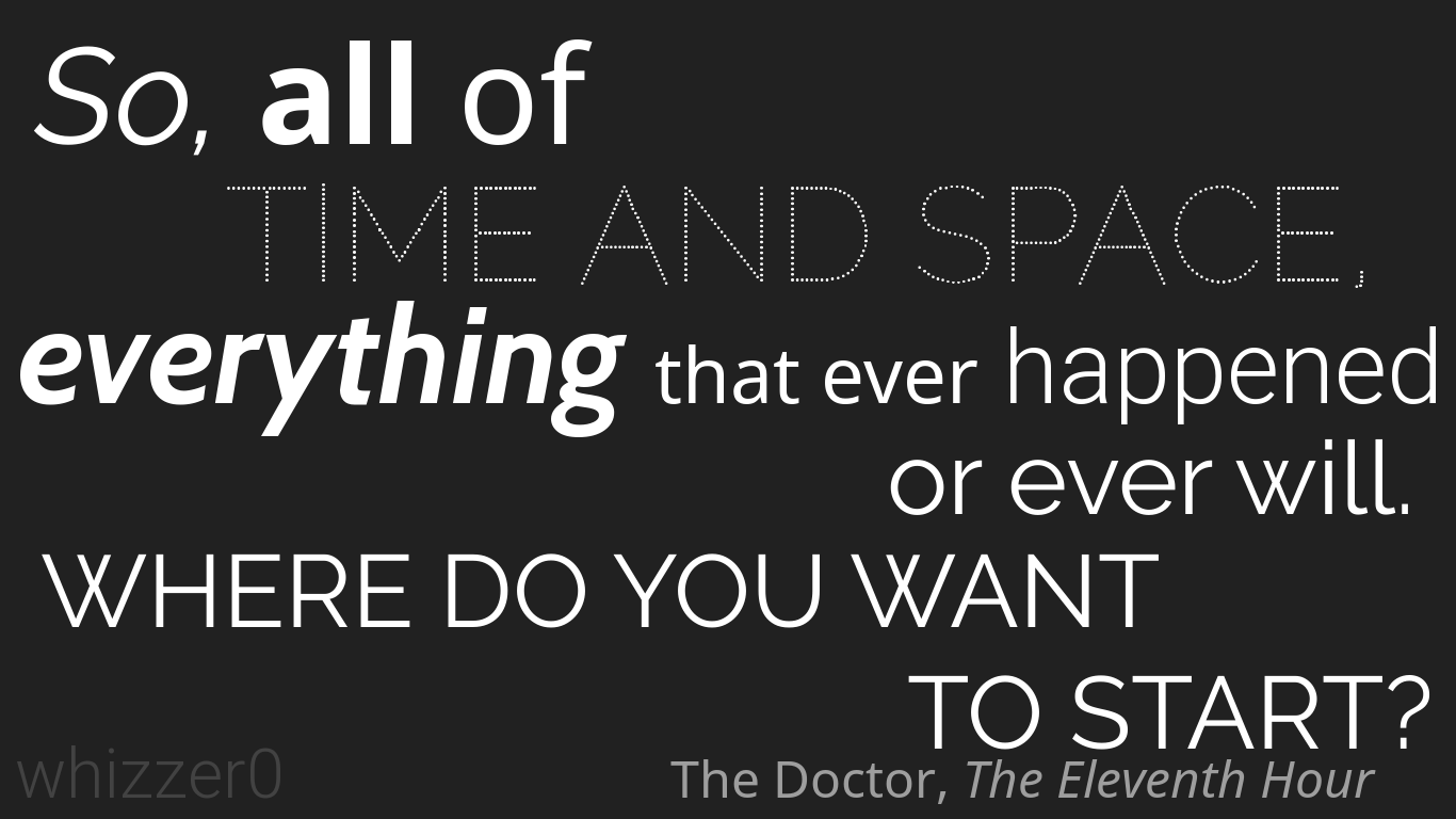 Eleventh Doctor Quotes Wallpaper