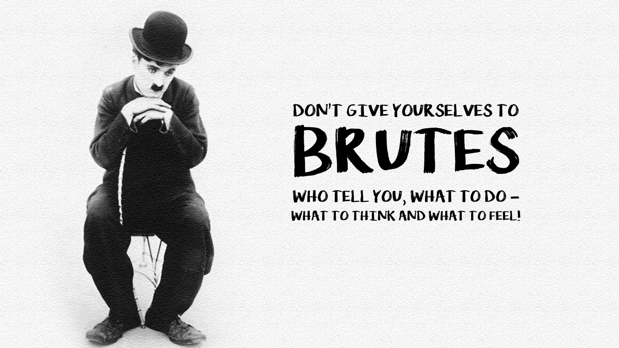 Great Dictator Quotes A Great Speech From The Great Dictator | By