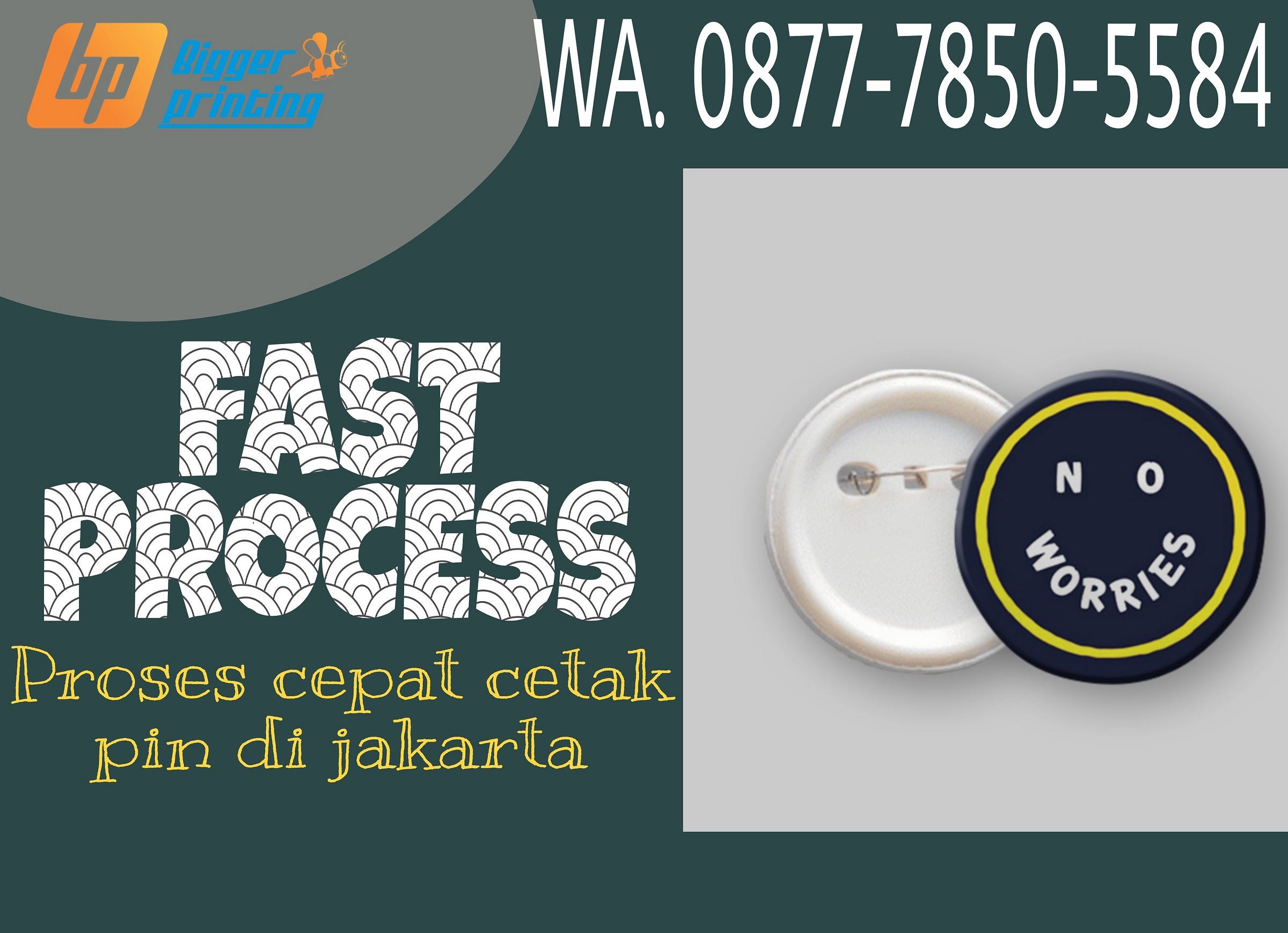 Cetak Pin di Tangerang – Medium