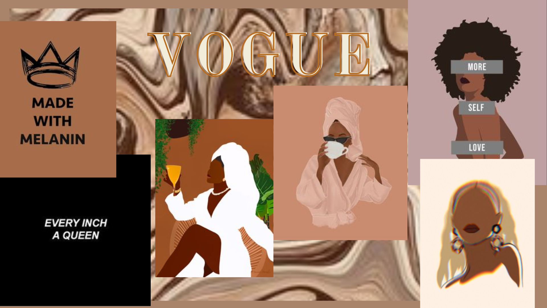 different hues of a colored girl – Medium