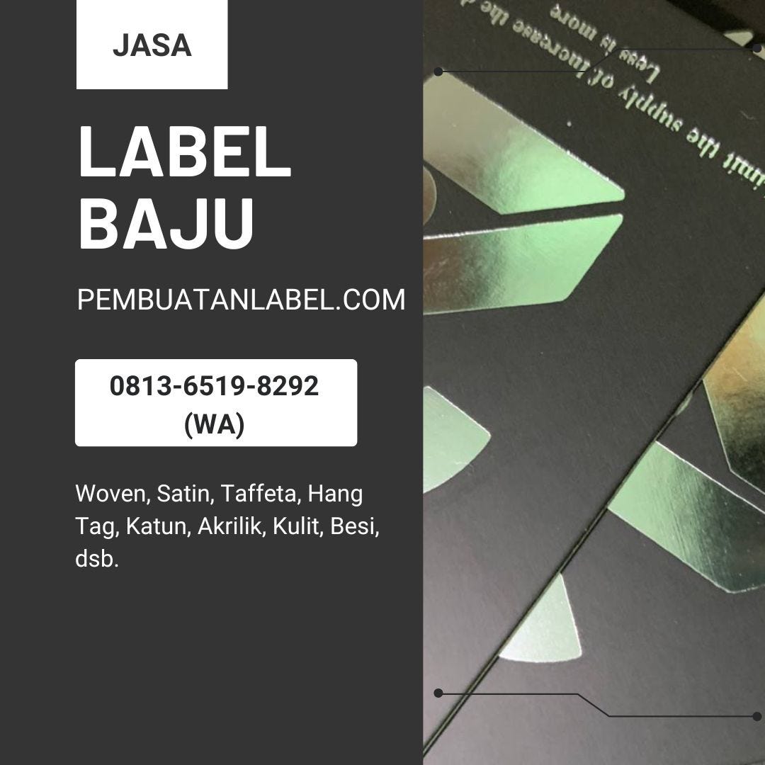 0813-6519-8292 (WA) Cetak Label Baju Bandung – Medium