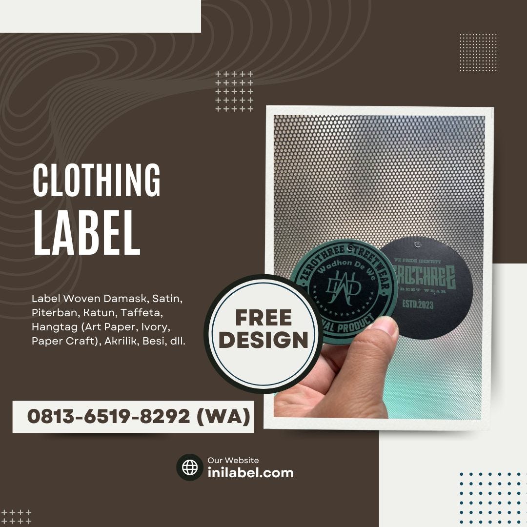 0813-6519-8292 (WA) Ukuran Label Baju Standar – Medium
