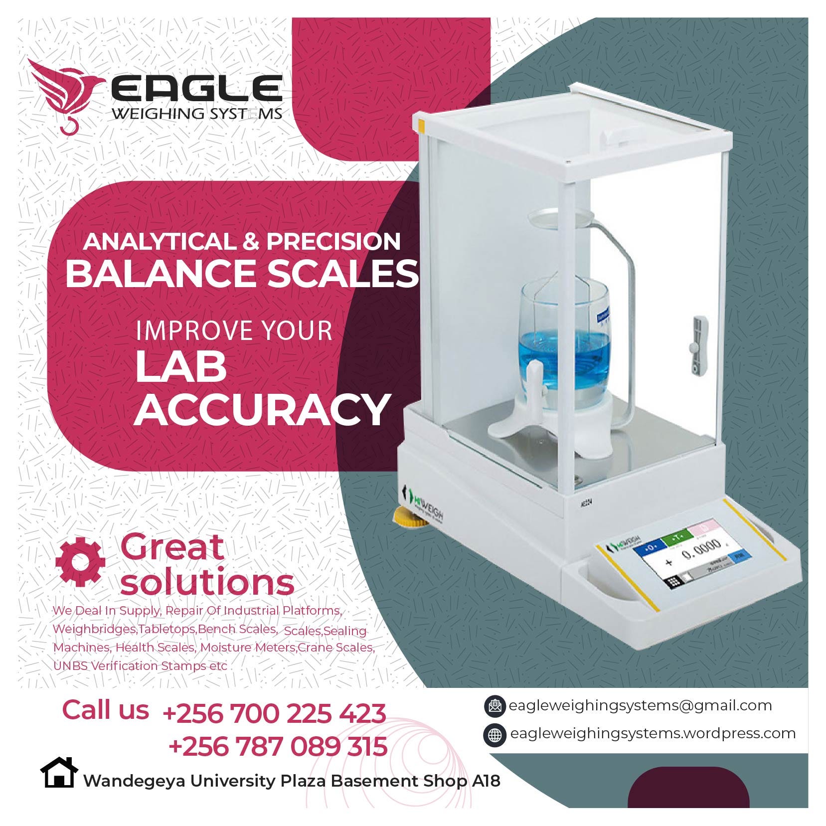 Laboratory Weighing Scale in Uganda +256 787089315 – Medium