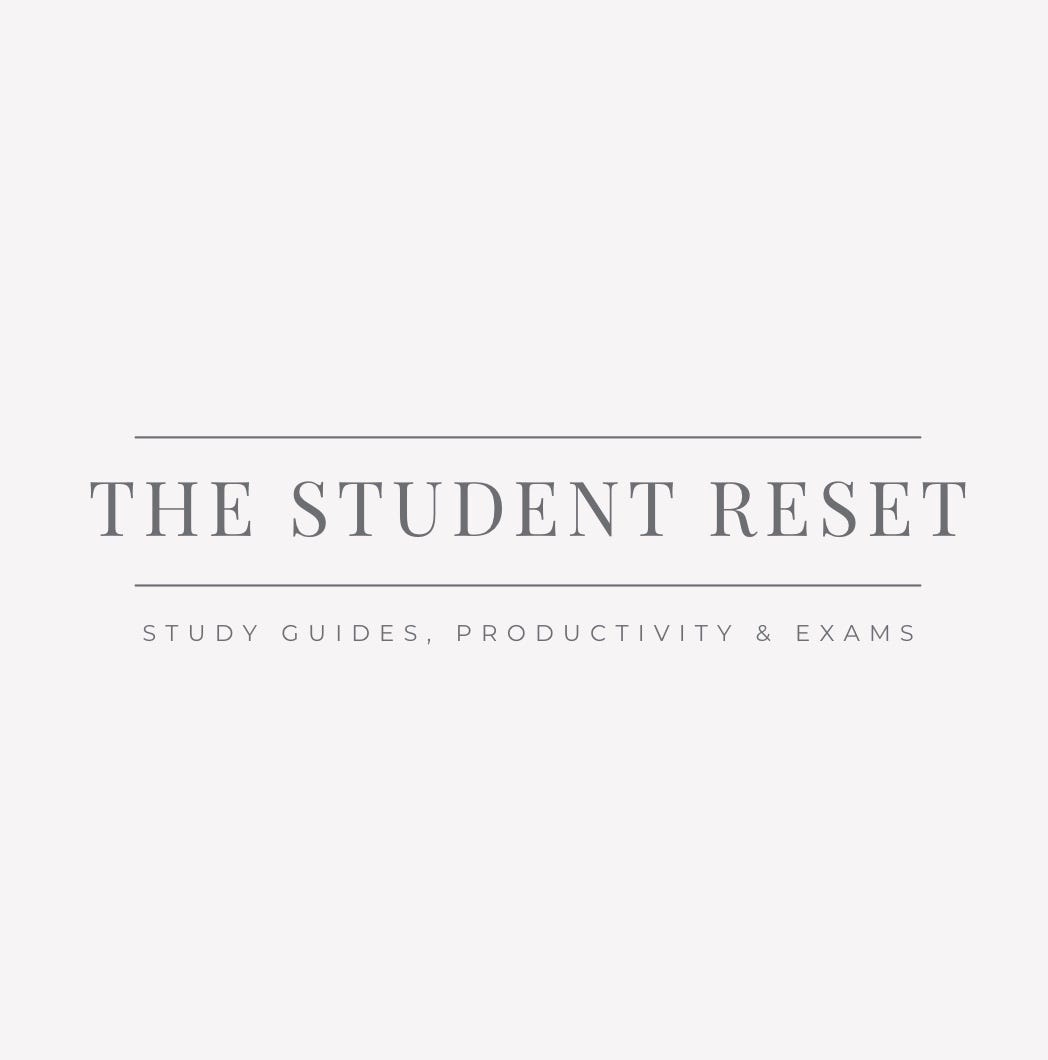The Student Reset – Medium