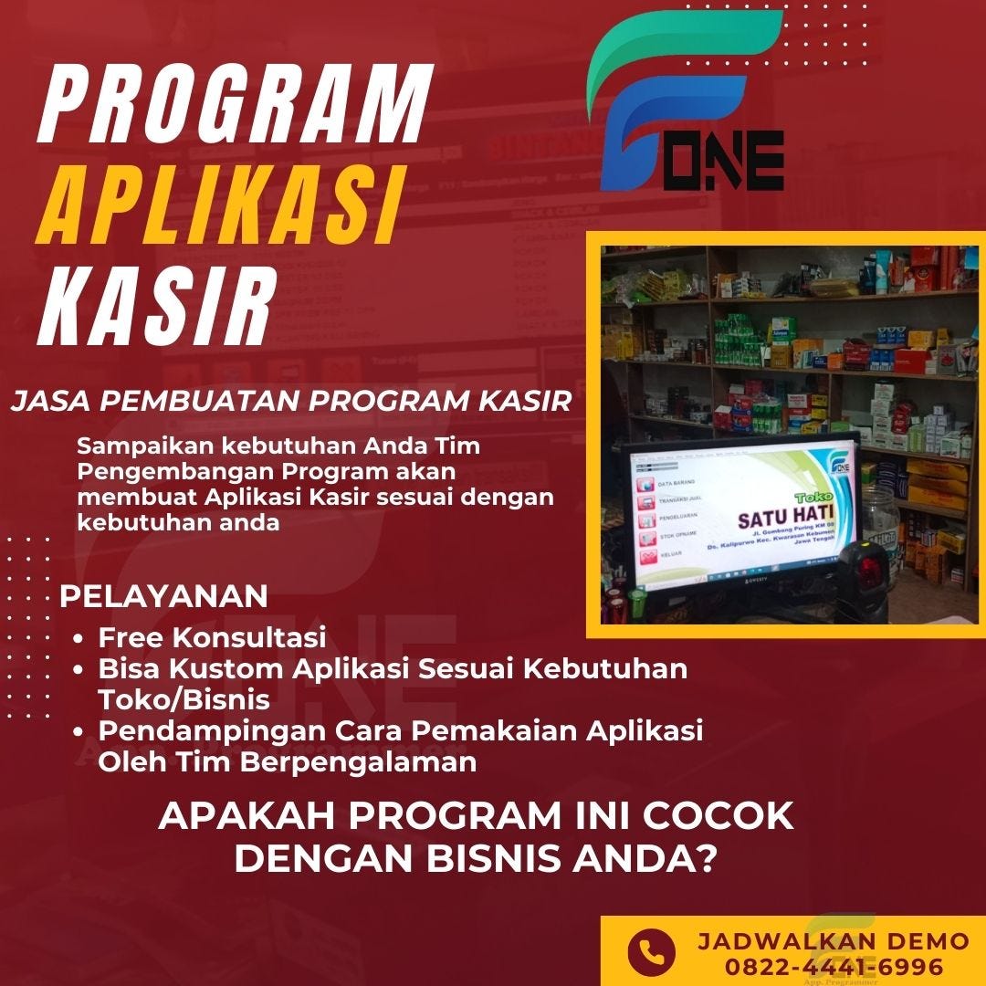 Jasa Pembuatan Software Kasir Toko dan Minimarket – Medium