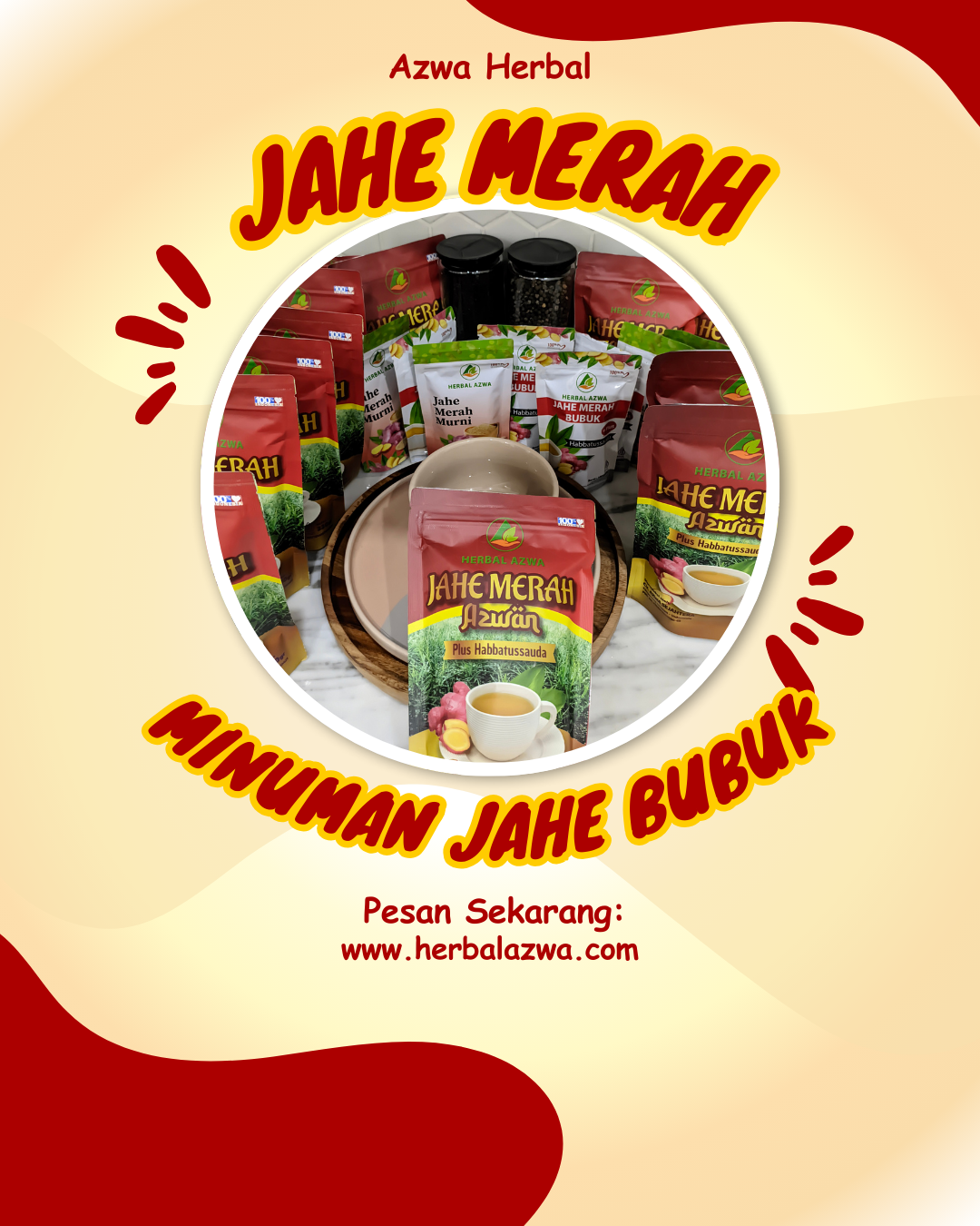 Jahe Merah Herbal Azwa – Medium