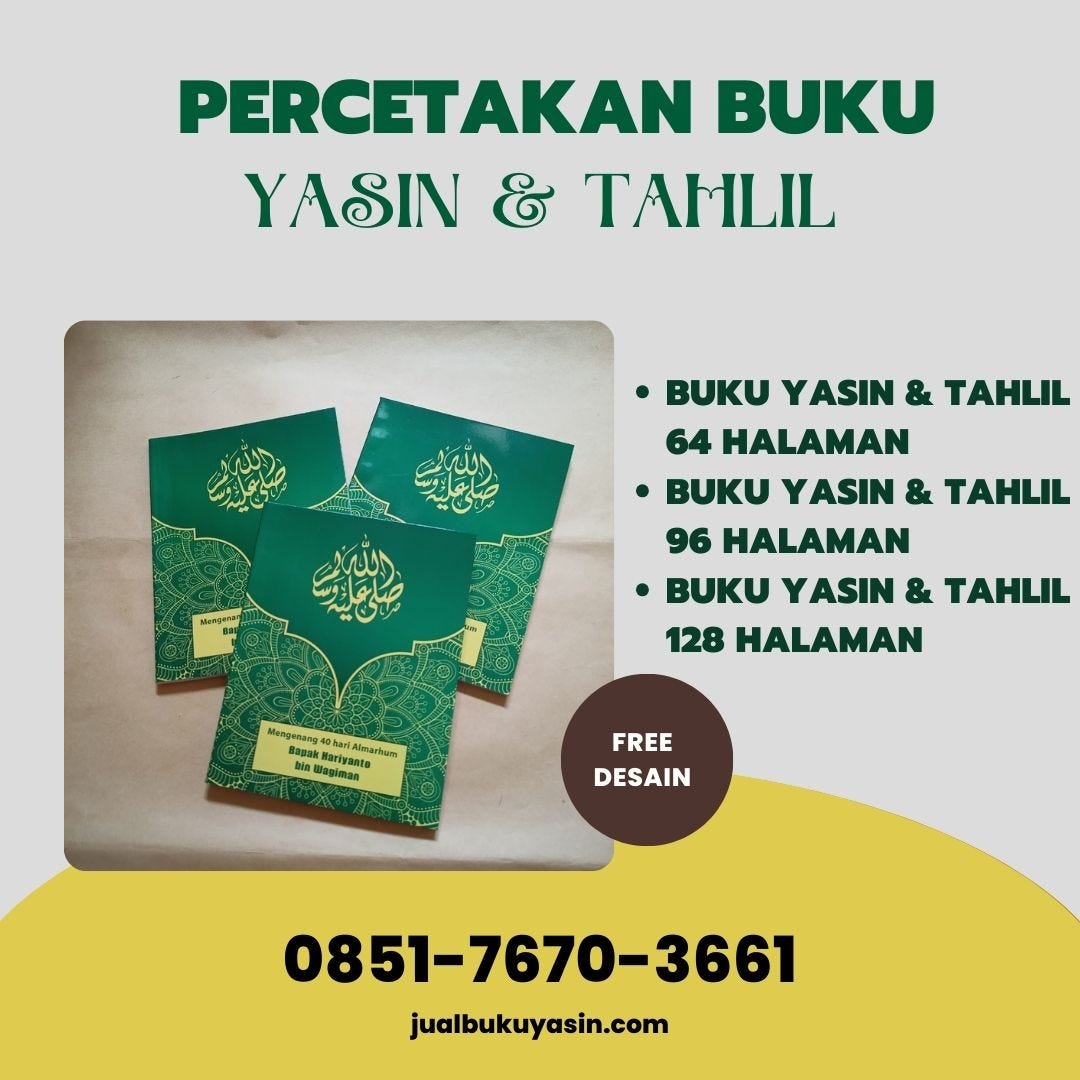 0851-7670-3661 (WA) Harga Buku Yasin Grosir – Medium