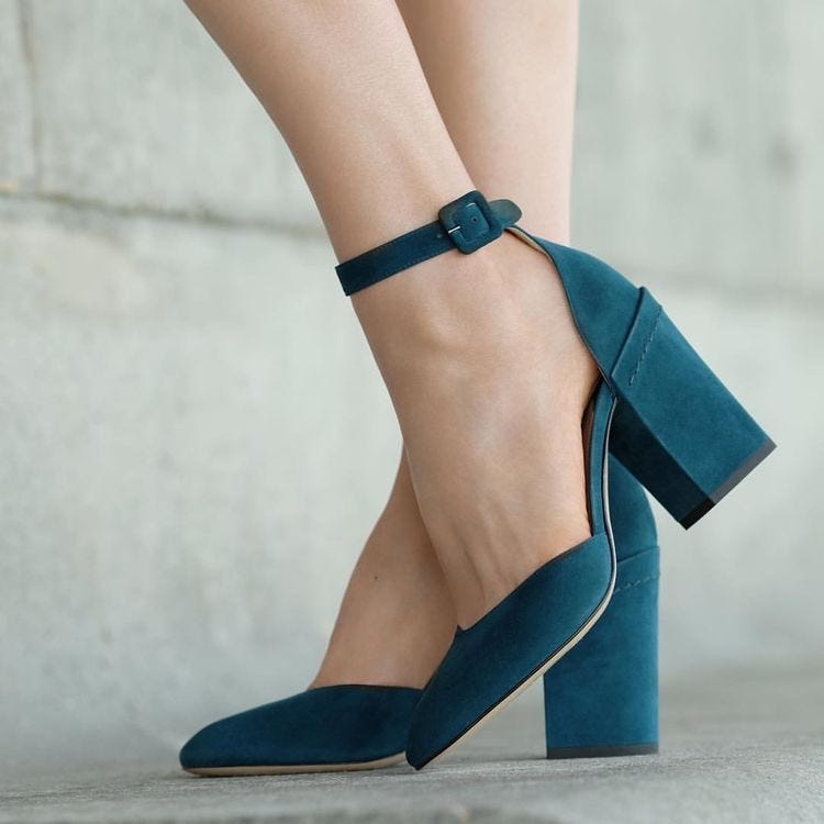 Walk steadily with block heels by @Paul Andrew