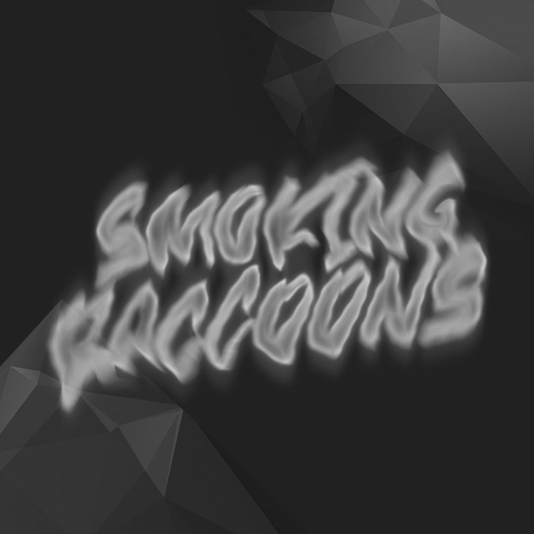 Smoking Raccoon – Medium