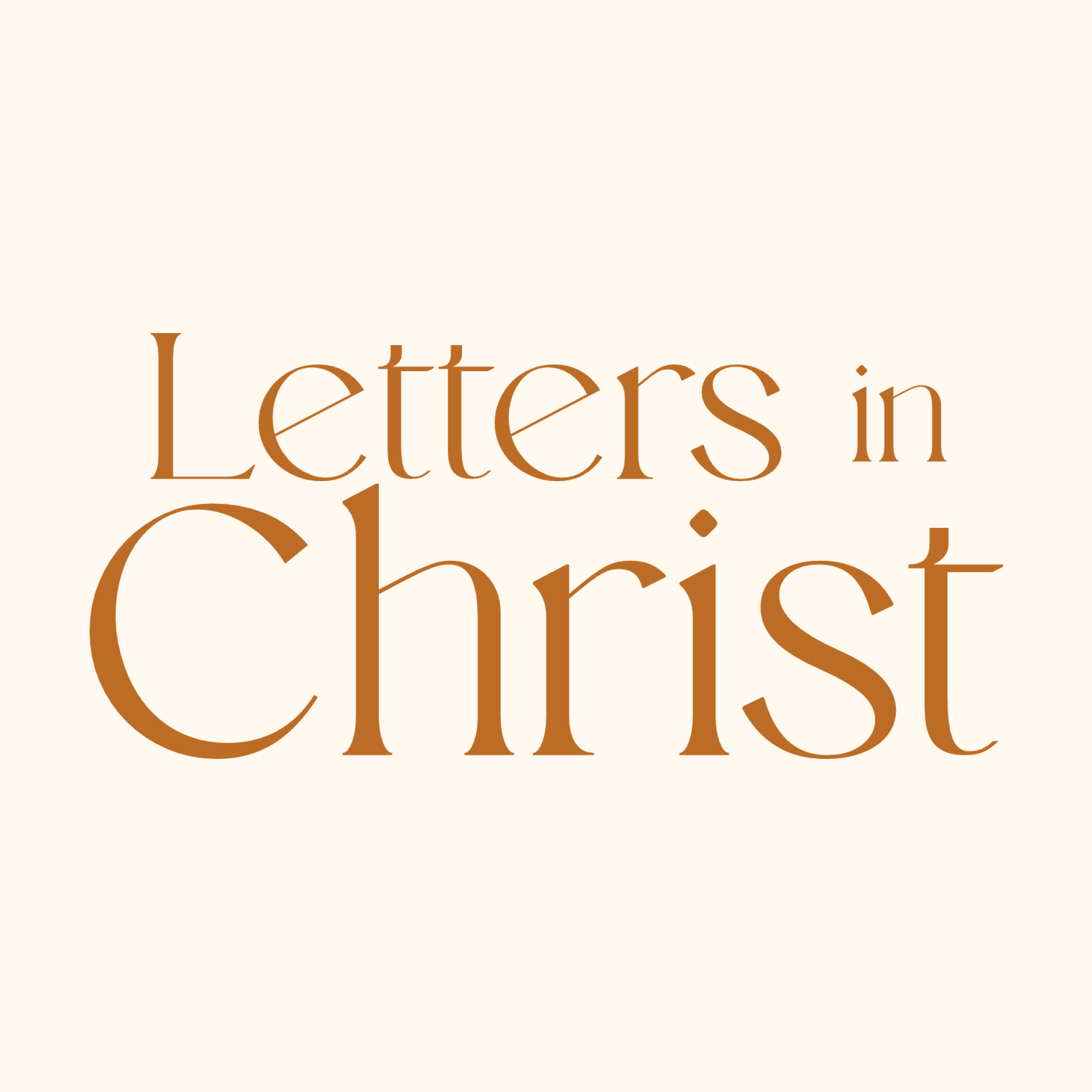 Letters In Christ – Medium