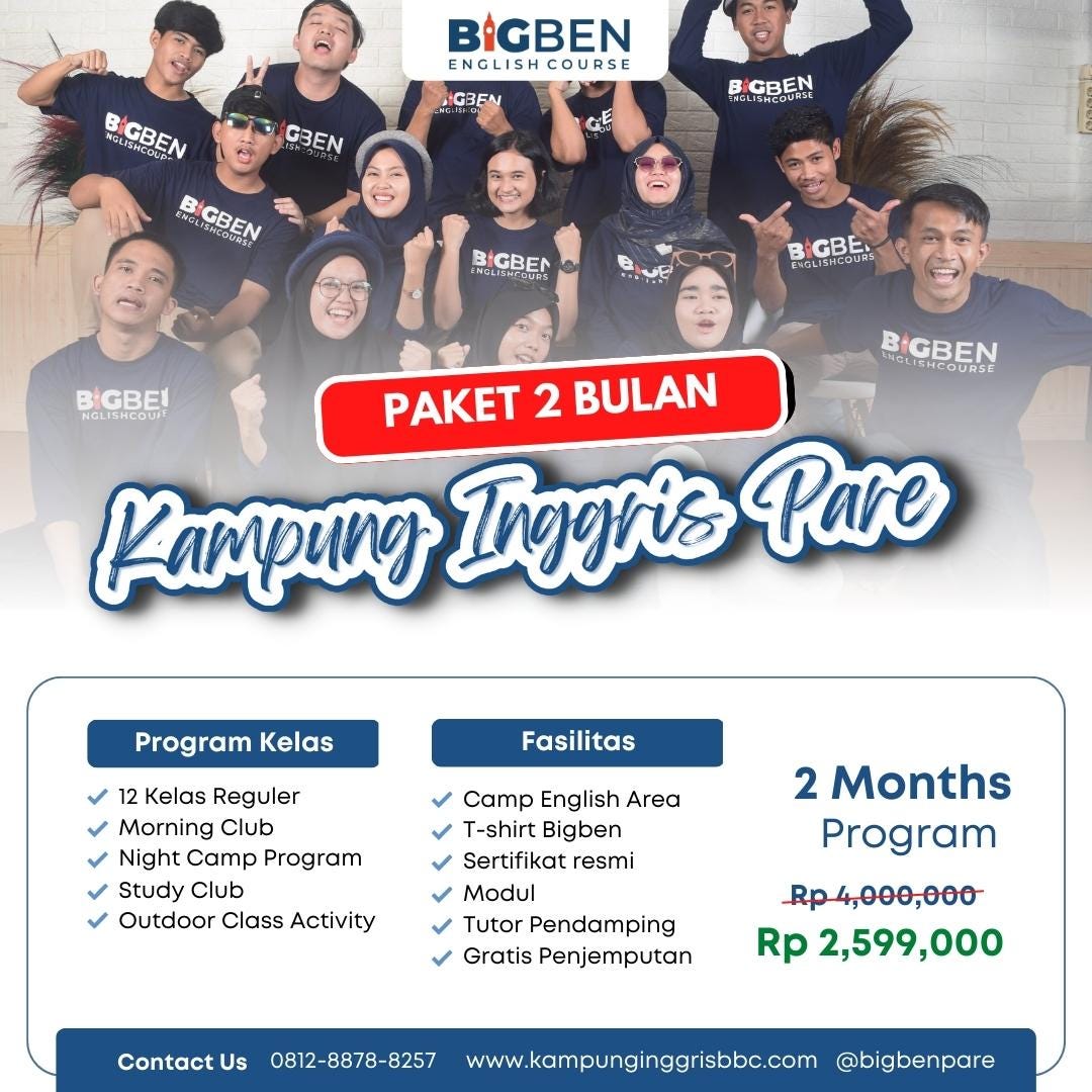 Kursus Bahasa Inggris Pare BBC – Medium