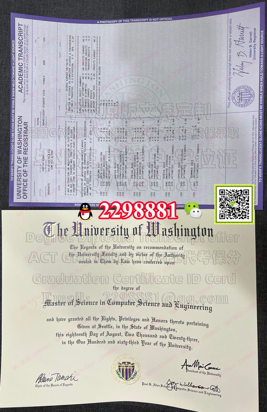 办理美国UDub毕业证书制作华盛顿大学假文凭定制Q微2298881 – Medium