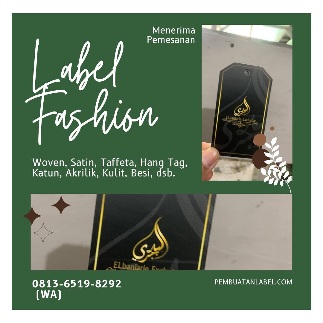 0813-6519-8292 (WA) Ukuran Tag Label Baju – Medium