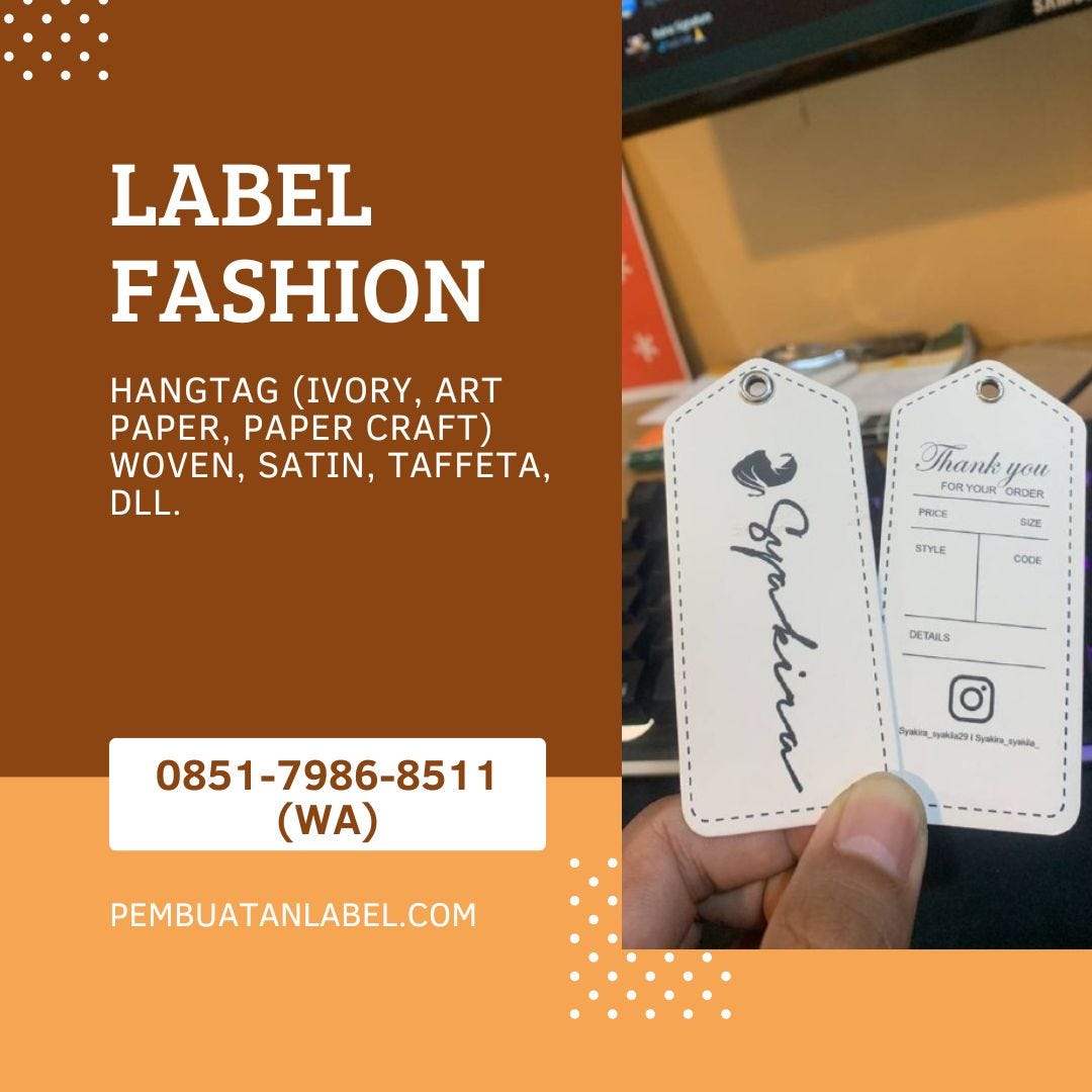 0851-7986-8511 (WA) Label Baju Solo – Medium
