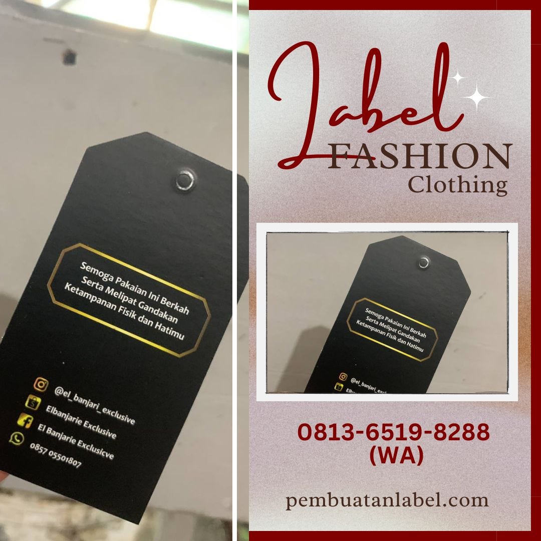 0813-6519-8288 (WA) Desain Label Baju Online – Medium